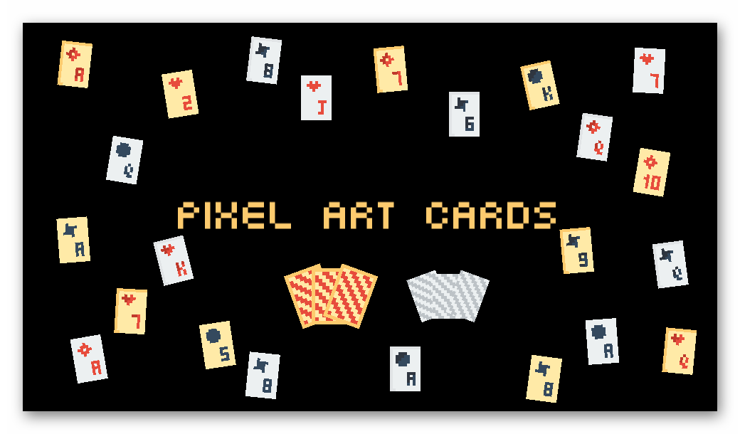 Pixel Art Cards by Donut Studio