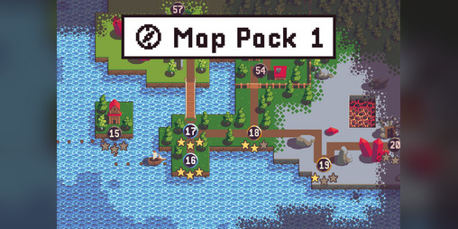 Free Level Map Assets Pixel Art by Free Game Assets (GUI, Sprite, Tilesets)