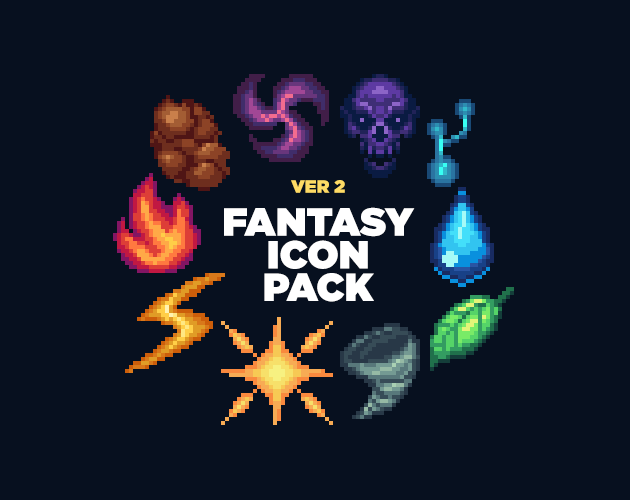 Fantasy Icon Pack by dgpixel