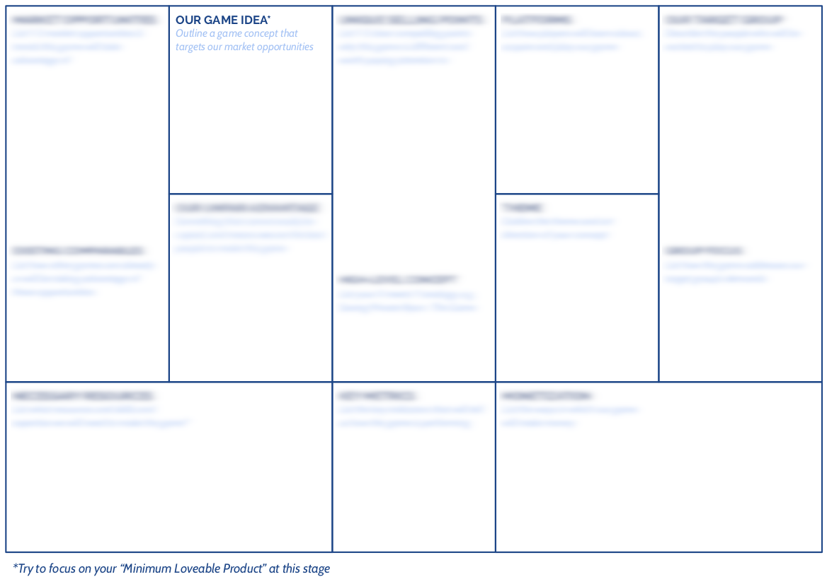 Lean Game Pitch Cavas by Coguelin