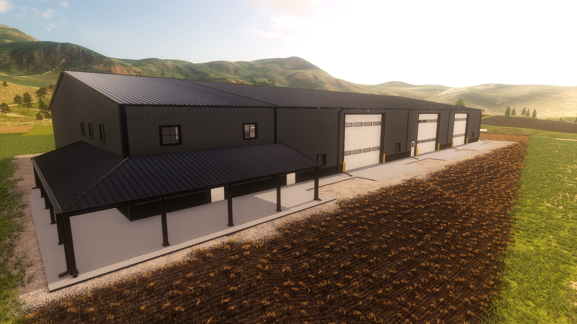 FS 19 120x225 Black Grey Shop by TrailerParkFarms