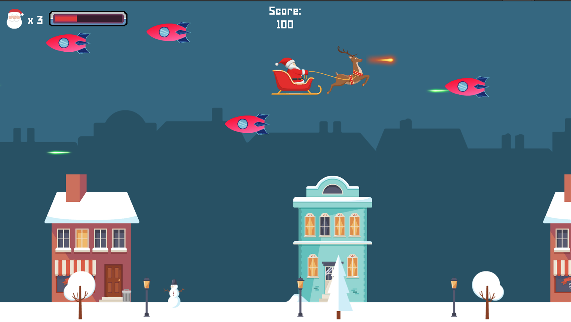 Santa vs. Aliens by howlford
