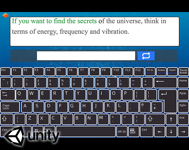Typing Test - Unity Source Code by NeonSpaceFighter