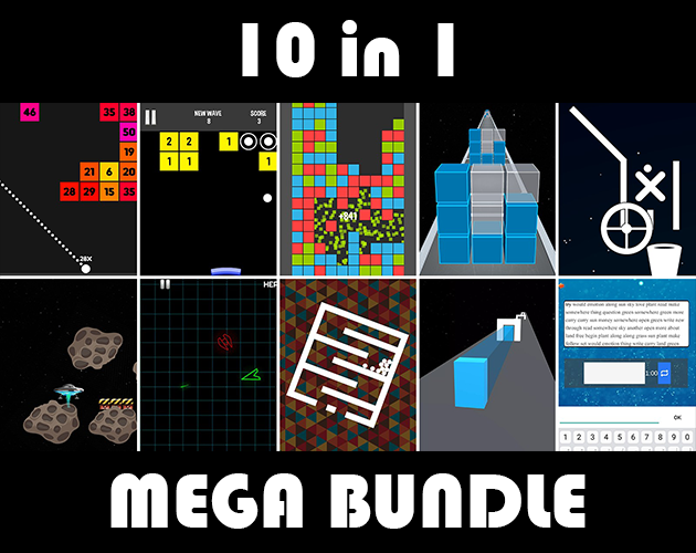 10 in 1 Mega Bundle – Unity Source Code by NeonSpaceFighter for Join The itch.io Selects Spring ...