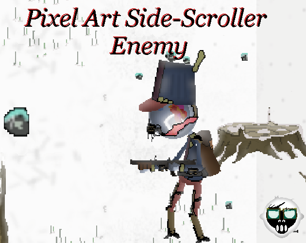 Pixel Art Side Scroller Enemy by Monkeystein Studios