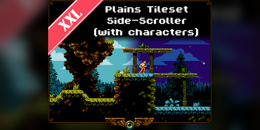 Pixel Side-Scroller Plains Tileset by Thomas Feichtmeir "Cyangmou"