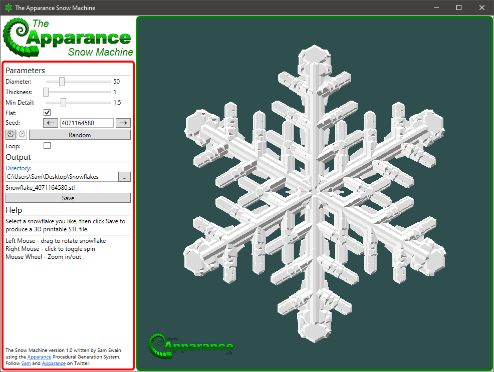 The Apparance Snow Machine by Apparance Studios