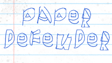 Paper Defender by Werllen