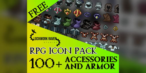 FREE RPG Icon Pack - 100+ Accessories and Armor - Clockwork Raven ... FREE RPG Icon Pack - 100+ Accessories and Armor - Clockwork Raven ...