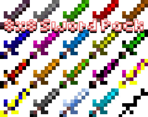 8x8 Sword Pack by Mikiz