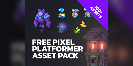Free Platformer Pixel Art Assets by Wishforge