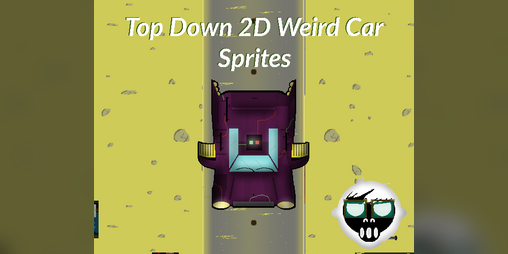 Top Down 2D Weird Car Sprites by Monkeystein Studios
