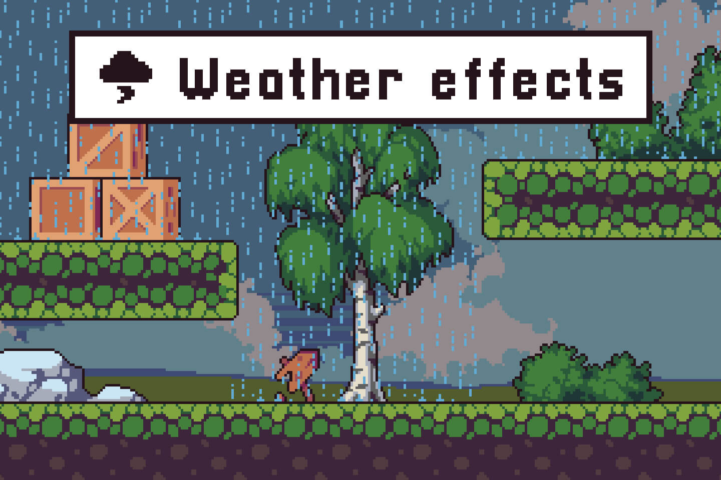 Weather Effects Assets Pack Pixel Art by Free Game Assets (GUI, Sprite ...
