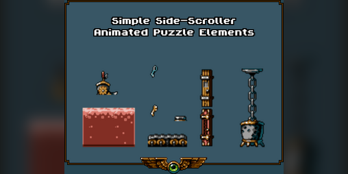Pixel Side-Scroller - Animated Puzzle Elements Props by Thomas ...