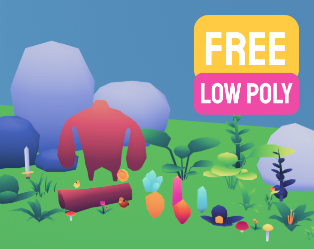 Low poly 3d platformer asset pack by Lomz