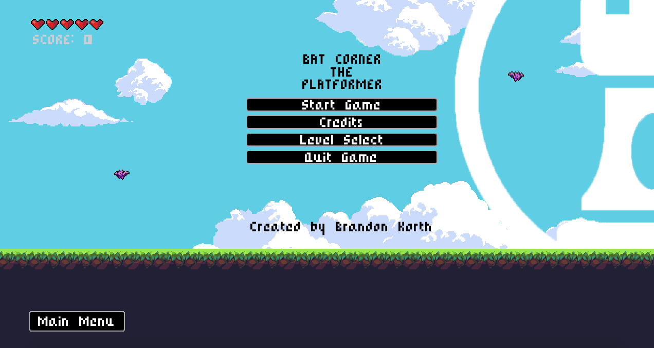 Bat Corner the Platformer by Turretguy