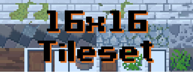 16x16 Dungeon Tileset by griblyspixels