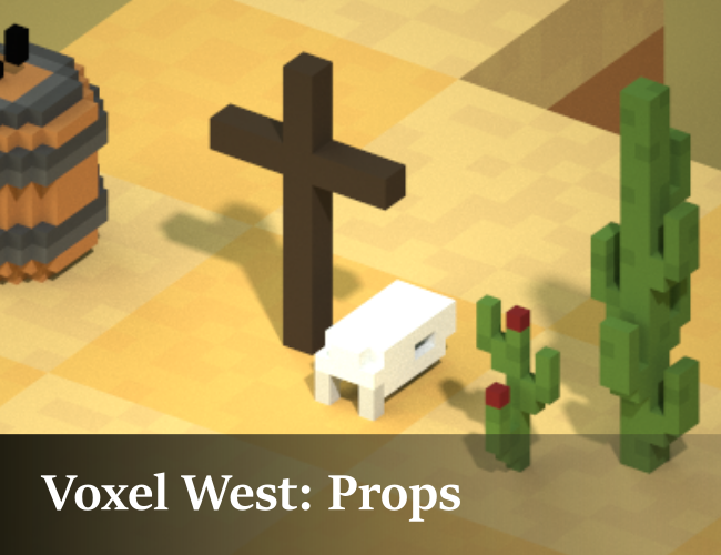 [ASSET] Voxel West: Props by mstanimirov
