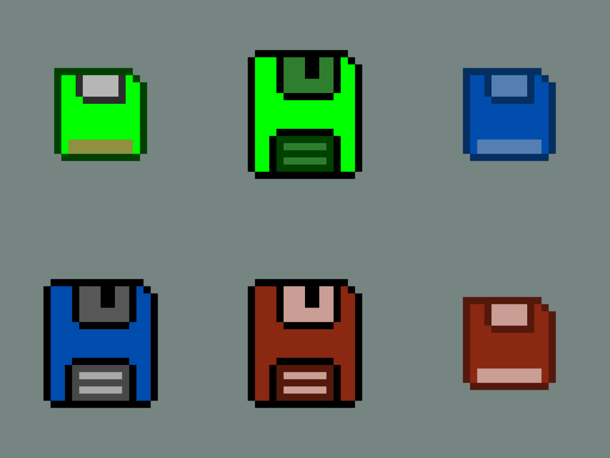 Pixel Save Button (Diskette) by SocialSide