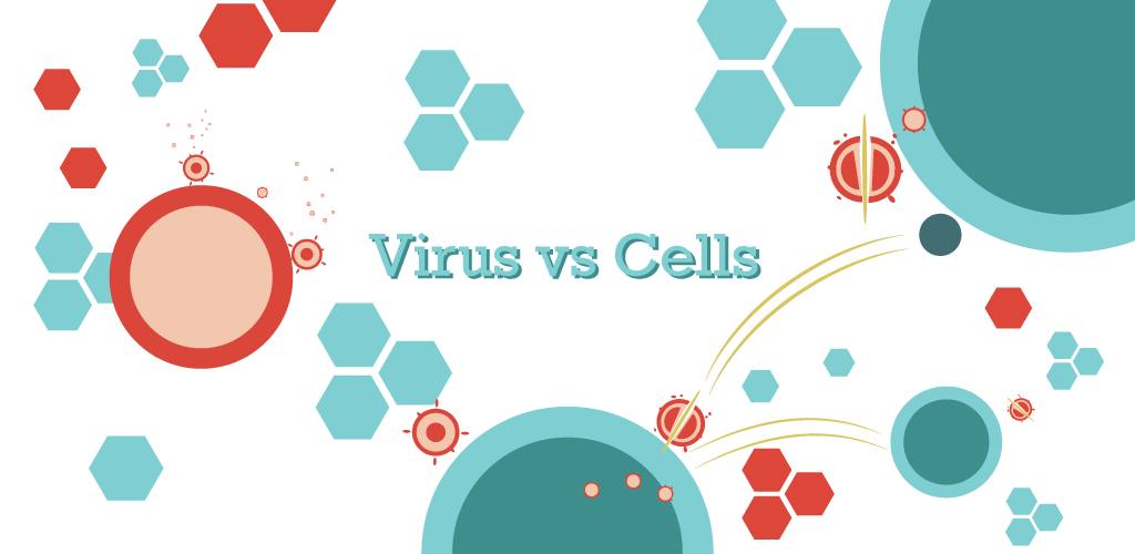 virus vs cells by gamerscrib