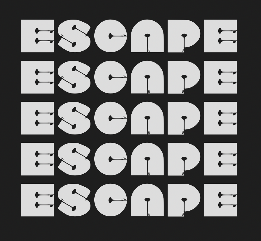 Escape Font by kushion