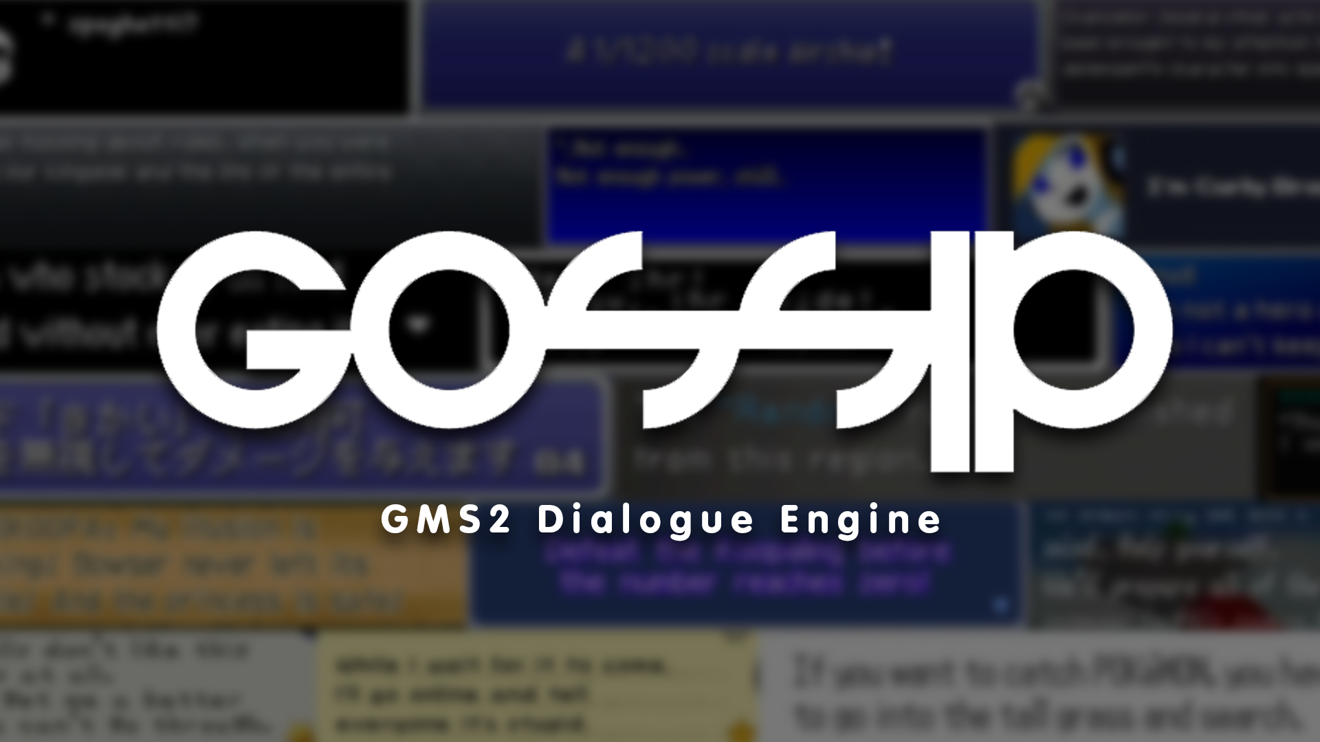 Gossip - GMS2 Dialogue Engine by joe_aqq