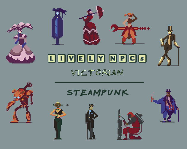 Lively NPCs: victorian steampunk pack by chierit