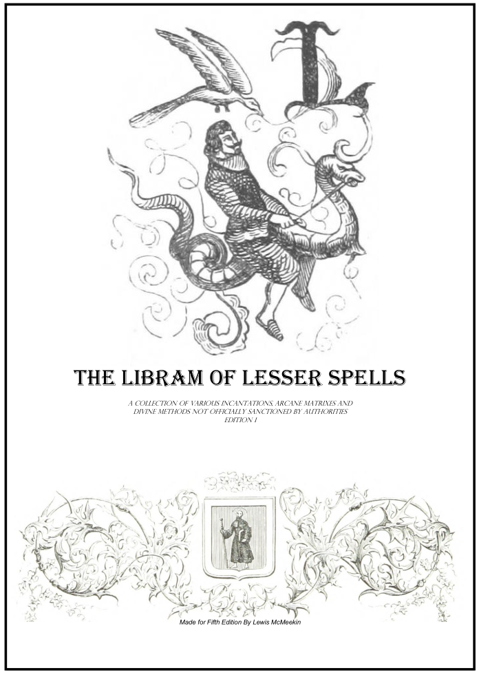 The Libram Of Lesser Spells PDF by Archmagos Datasmith