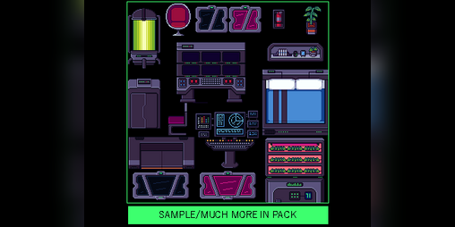 Sci-Fi RPG Furniture Sprites by Xenophero