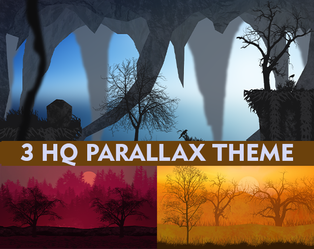 3 Seamless Parallax Scrolling Background for 2D Games by saukgp