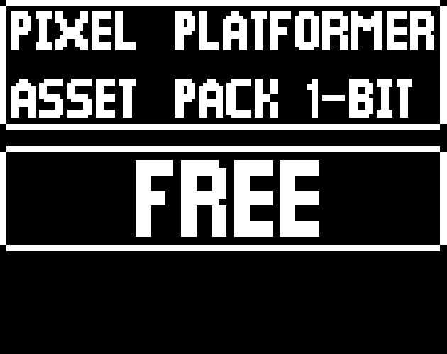 Pixel Platformer Asset Pack 1-Bit by Notenlish