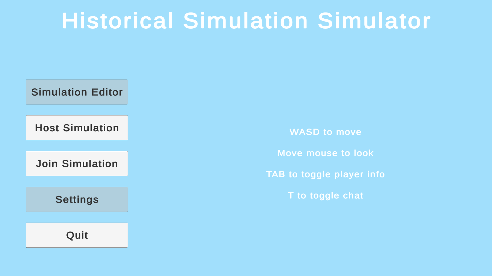 History Simulation Simulator by Emi Brown