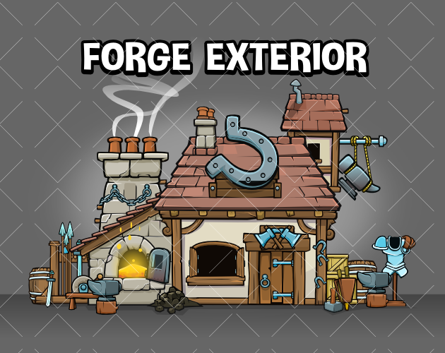 Forge exterior 2d game scene creation pack by Robert Brooks ...