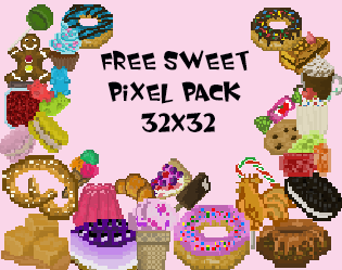 Free Sweet Pixel Pack 32x32 by Danaida