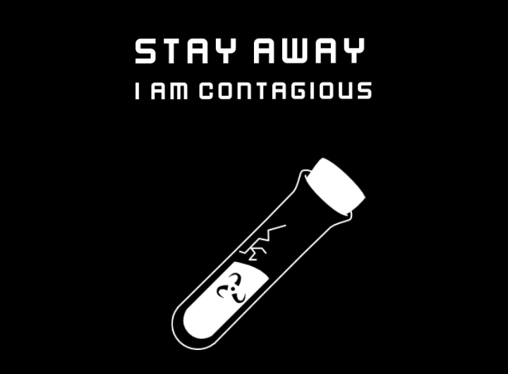 Stay away I am contagious by Toonhawk