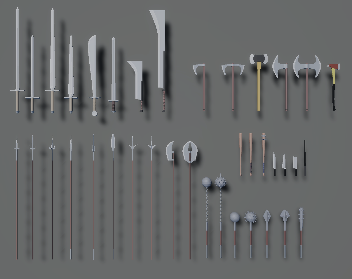 Melee Weapons Pack 1 by codecat.se