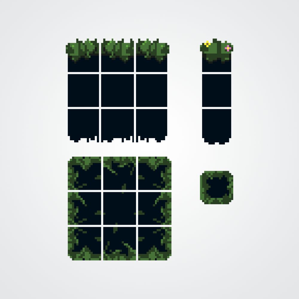 Platformer Tileset 2D Grass by AkumaLab