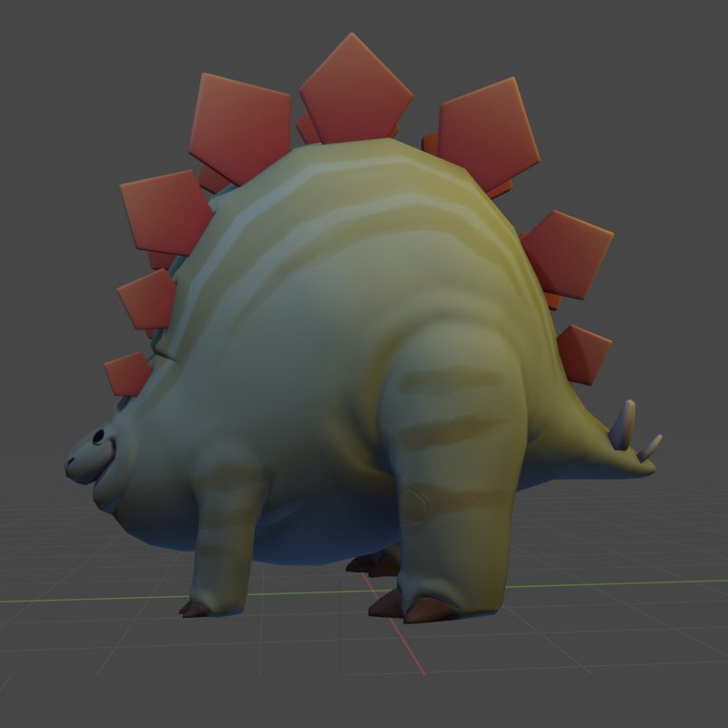 Henry the Stegosaurus by Santi for Make a Dinosaur! - itch.io