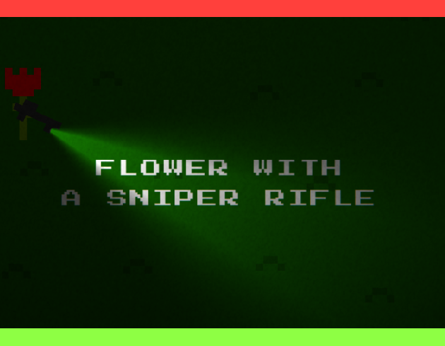 Flower with a sniper rifle by reverz