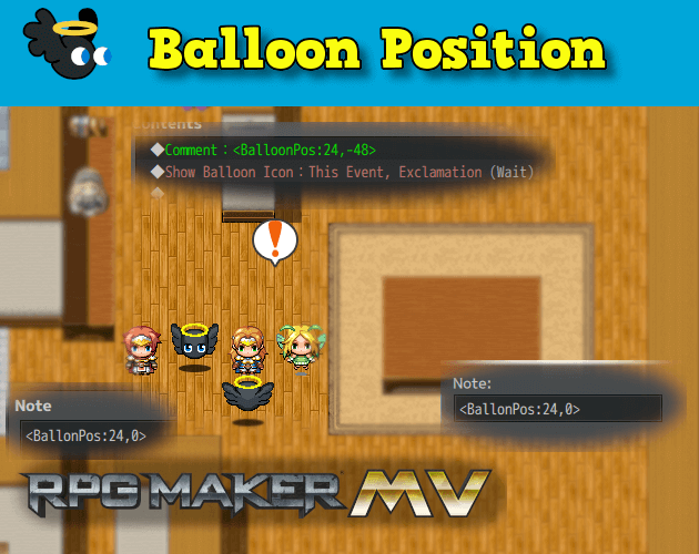 Hakuen Studio Balloon Position for RPG Maker MV MZ by Hakuen Studio