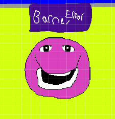 barney the first version - Barney Horror In 1997 Error by MrScottyPieey