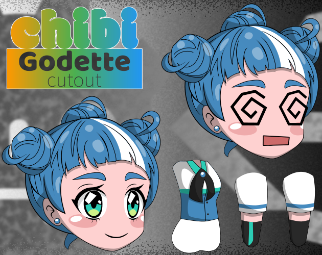 Chibi Godette Cutout by Croben