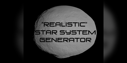 Realistic Star System Generator by Trystan Goetze