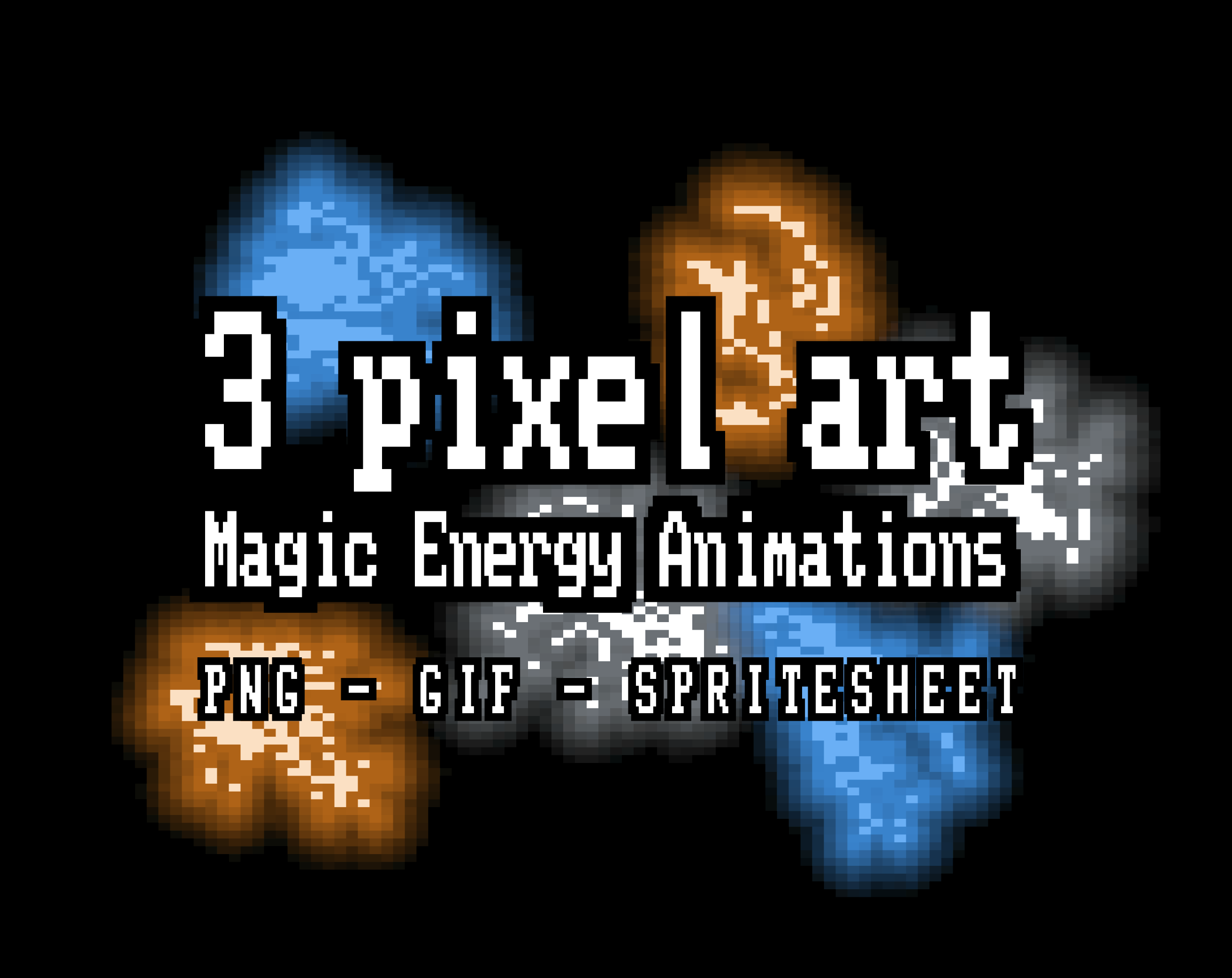 Pixel Art Magic Energy Animations Pack 1 by Swiss Arcade Game Entertainment