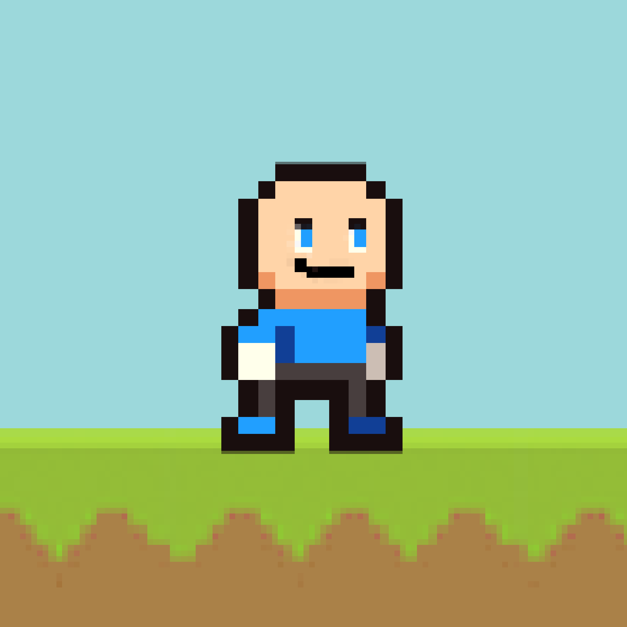 Pixelated Runner by Iker Tranchand