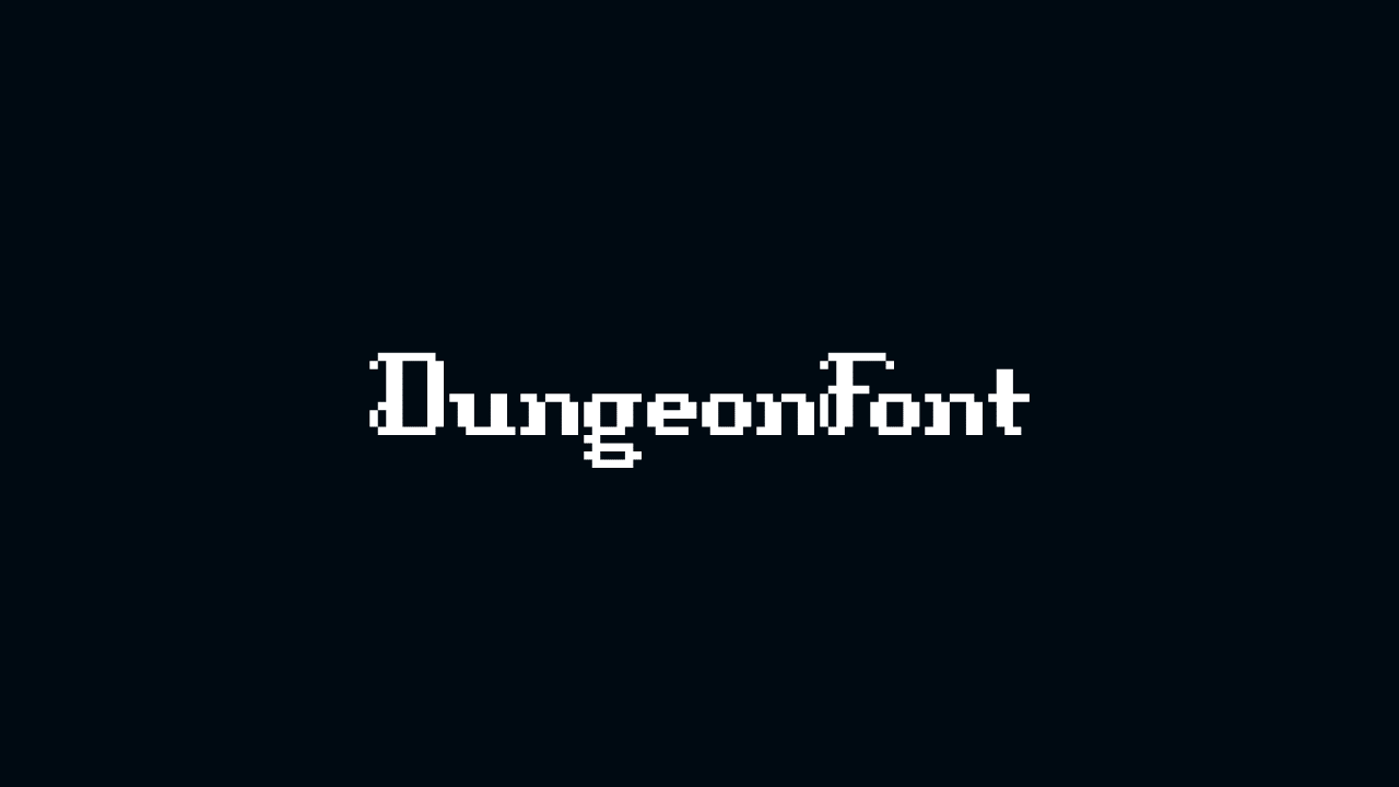 DungeonFont by vrtxrry