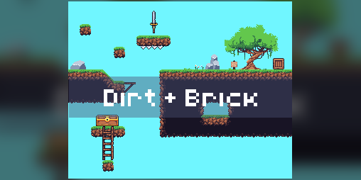 16x16 Dirt + Brick Tileset by North Game Studio