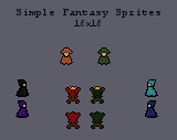 Simple Fantasy Sprites by hexadecimalwtf