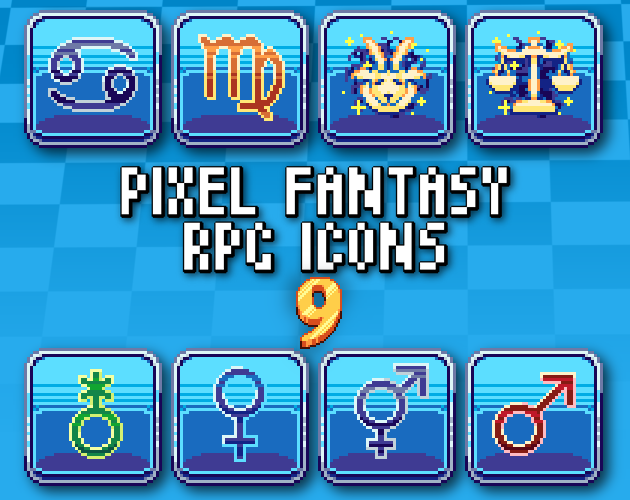PIXEL FANTASY RPG ICONS - PACK 9 by Caz