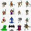 Animated roguelike characters and monsters 16x16 by Jere Sikstus